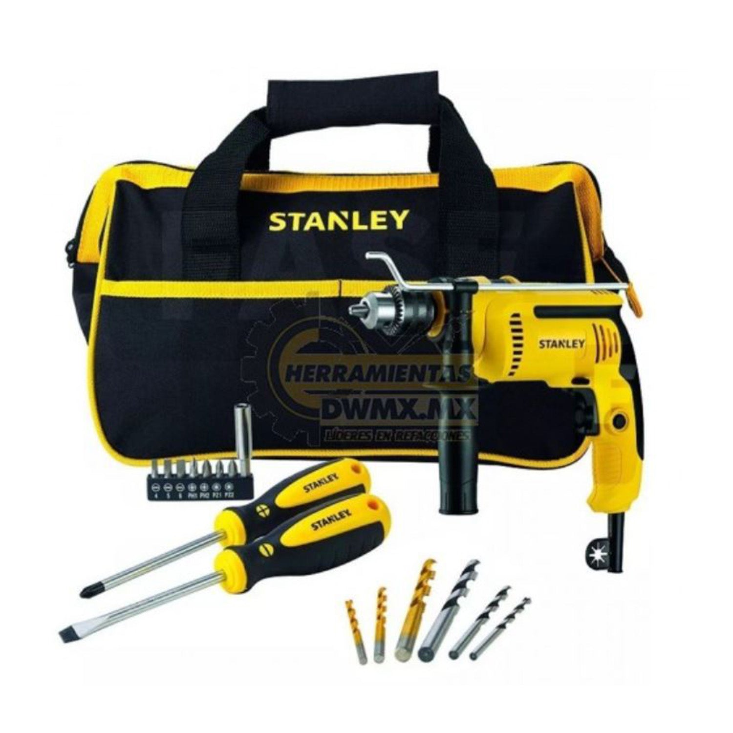 KIT TALADRO PERCUTOR 700W SKU HSTDH700BA – Ferretera Dial