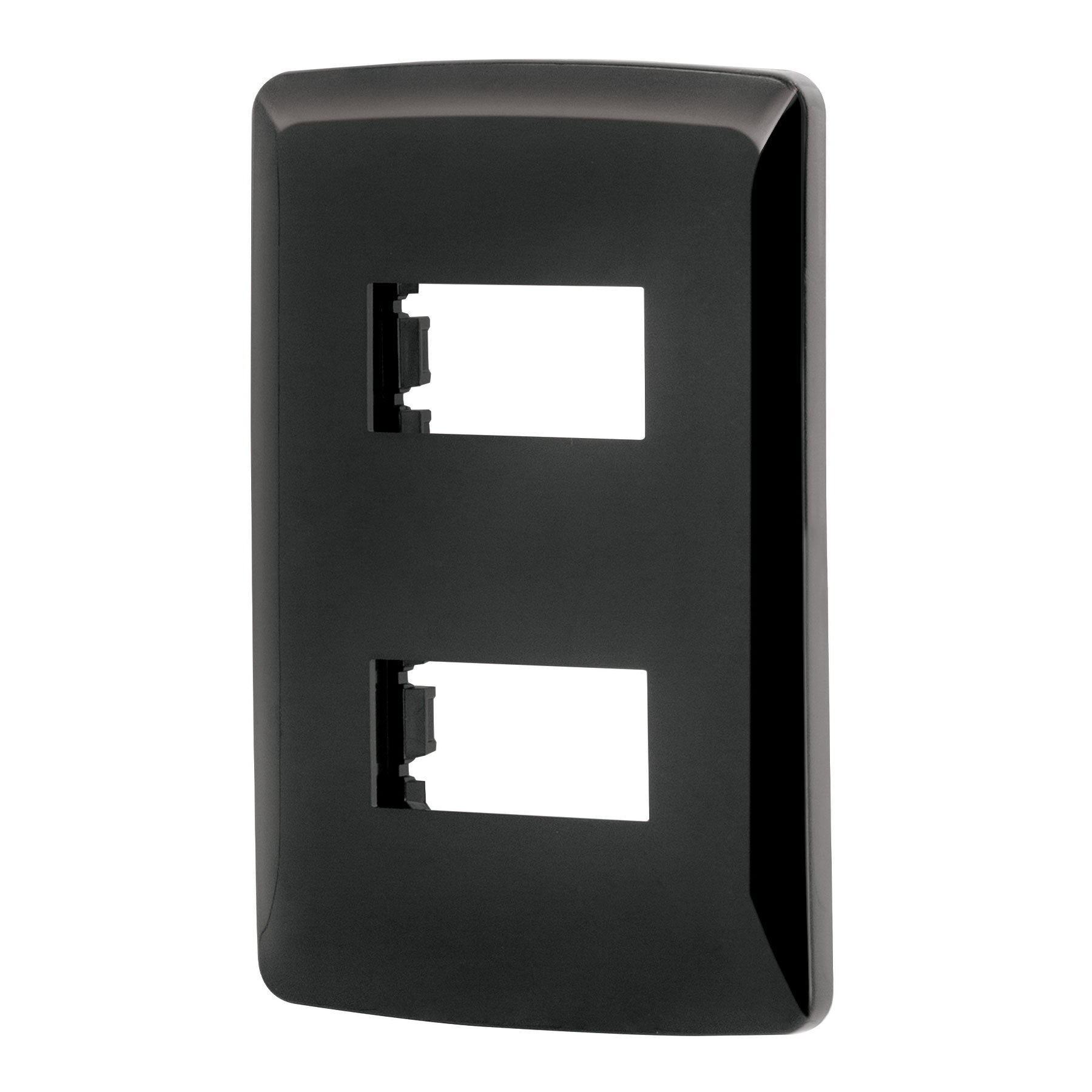 Placa 2 modulos, Italiana, color negro, Volteck SKU PPDO-IN0 ...